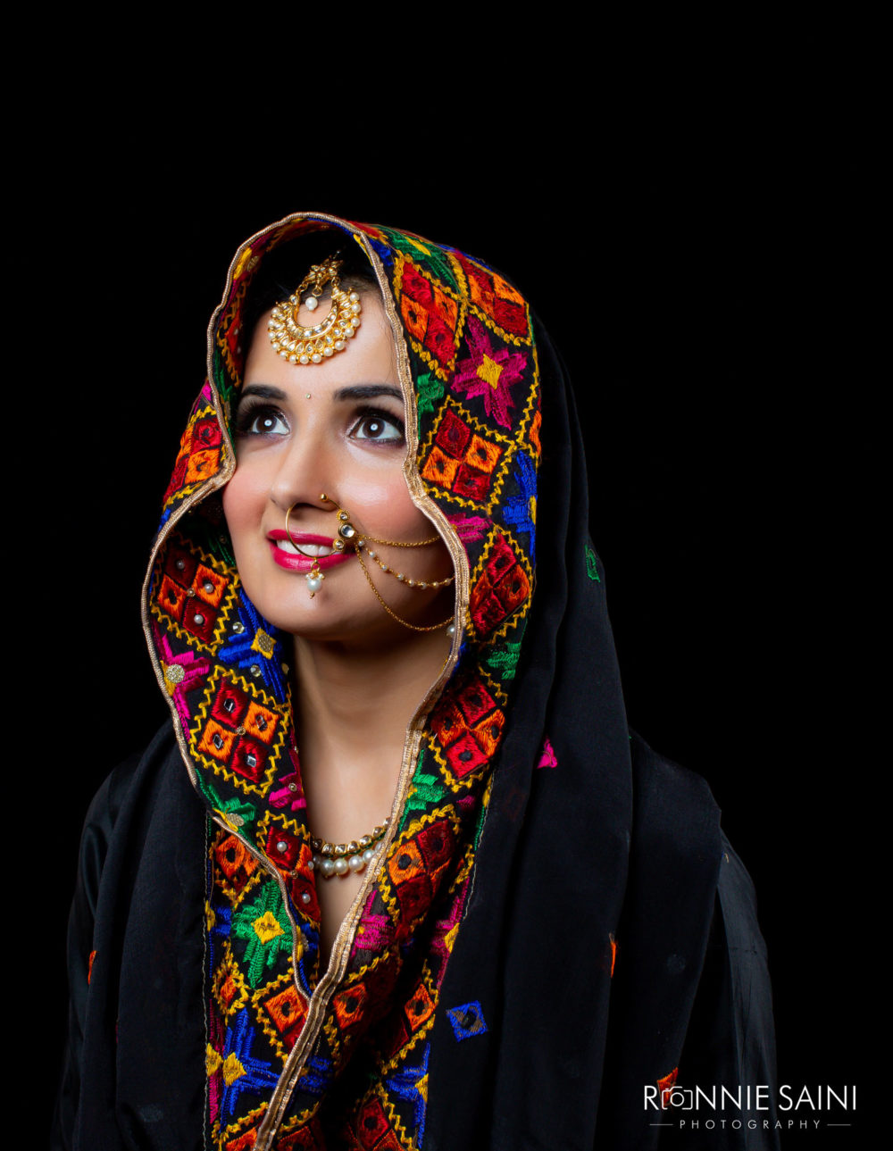 Punjabi Model Phulkari Photoshoot Boston - Ronnie Saini Photography