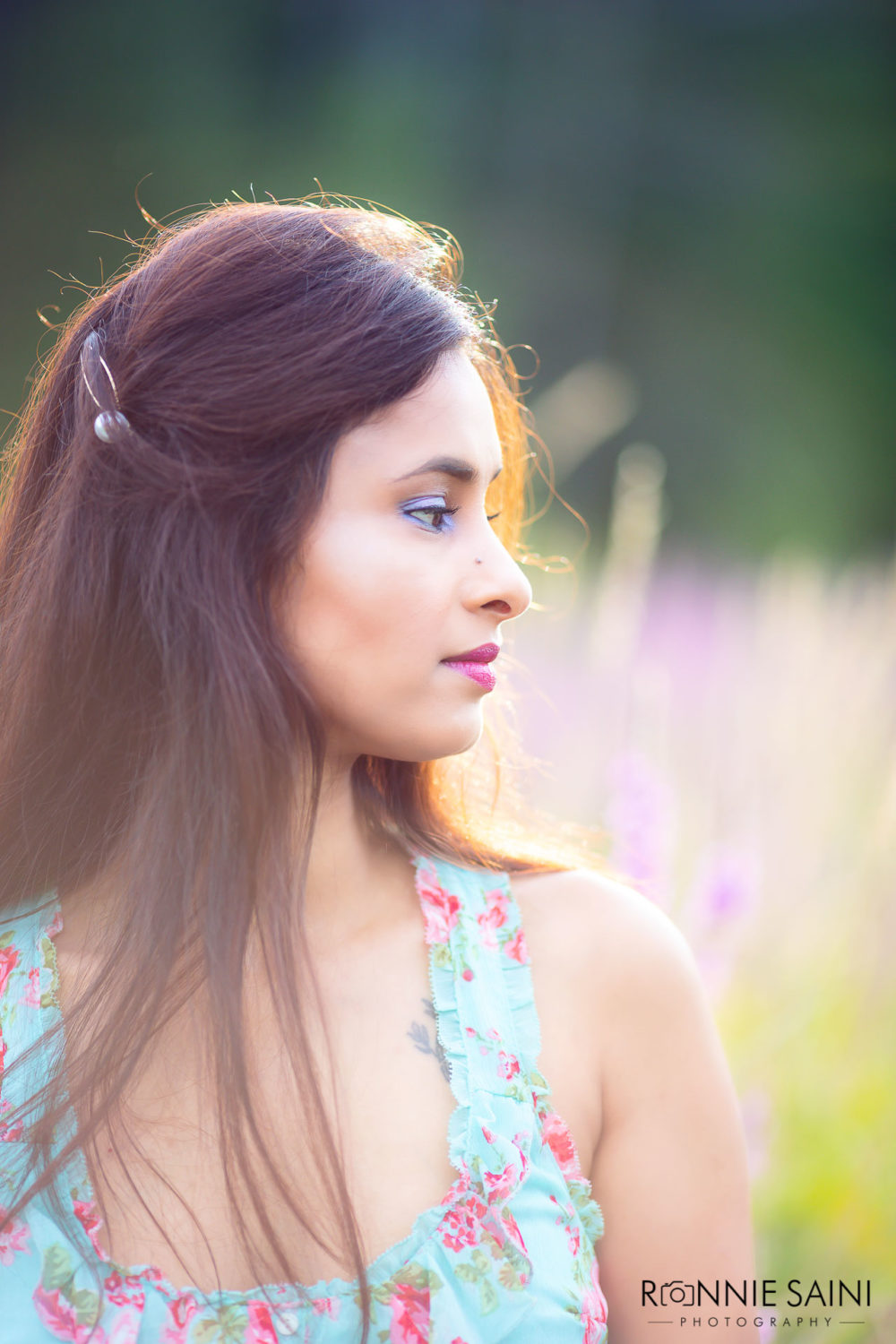 Summer Portraits with Flowers Boston - Ronnie Saini Photography