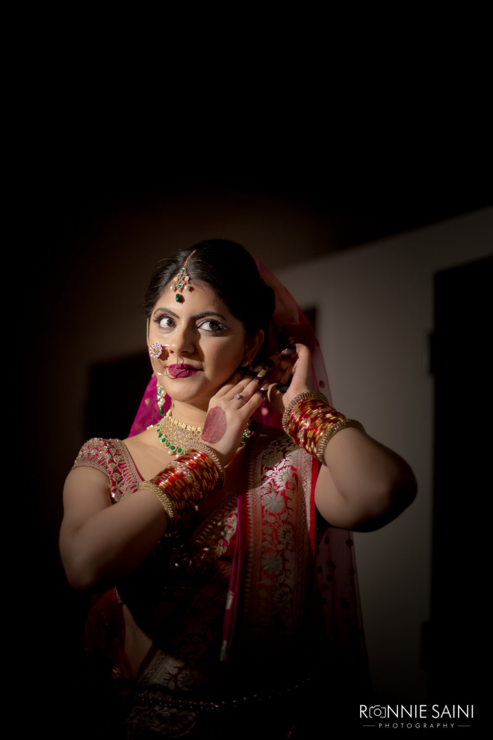 Indian Wedding Bridal Portraits Boston - Ronnie Saini Photography